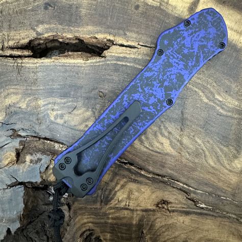 Heretic Knives Hydra Otf Auto Breakthrough Purple Handle Two Tone