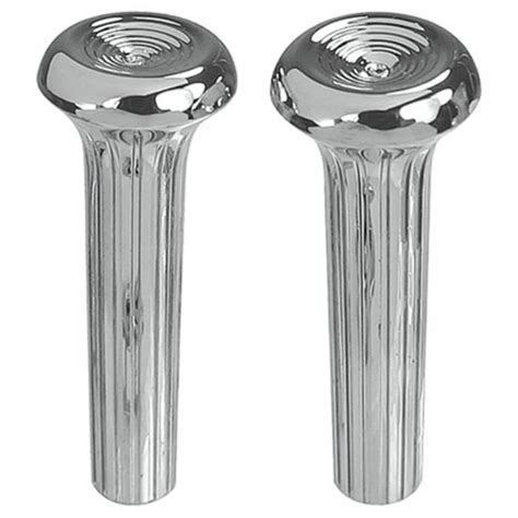 Redline Restomotive® 1968 1990 Gm Car And Truck Chrome Ribbed Door Lock