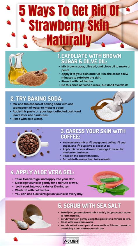 5 Ways To Get Rid Of Strawberry Skin Naturally Strawberry Legs