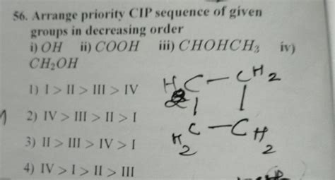 56 Arrange Priority Cip Sequence Of Given Groups In Decreasing Orderi