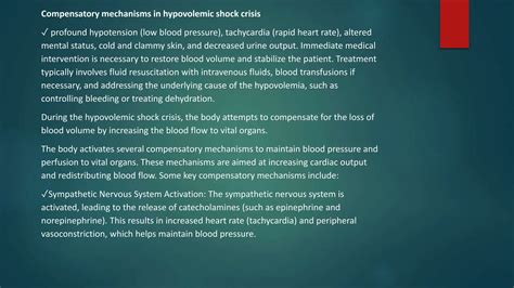 Hypovolemic Shockmanagement In Nursing Pptx Pptx