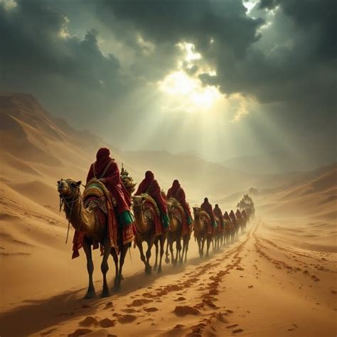 Free Silk Road Travelers Image Caravan Desert Camels Download At