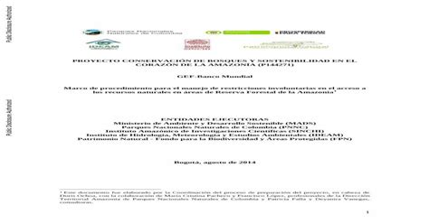 Proyecto ConservaciÓn De Bosques Y · Proyecto ConservaciÓn De Bosques