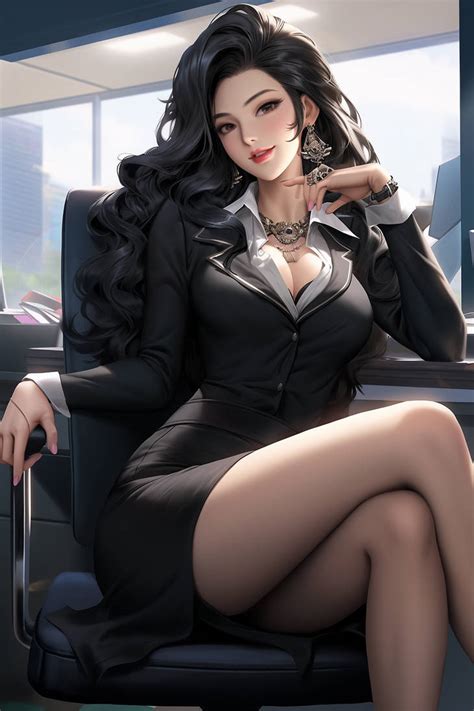 Beautiful Sexy Asian Girl In Office By Danielnowak On Deviantart