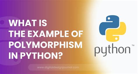 What Is The Example Of Polymorphism In Python