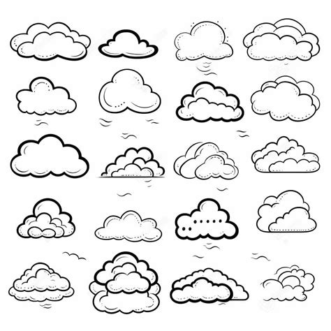 Clouds Color Sheets Free Printable