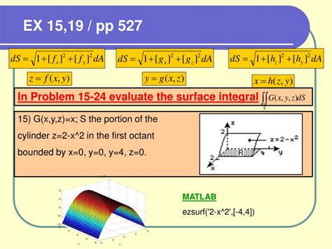 Ppt 913 Surface Integrals Powerpoint Presentation Free Download
