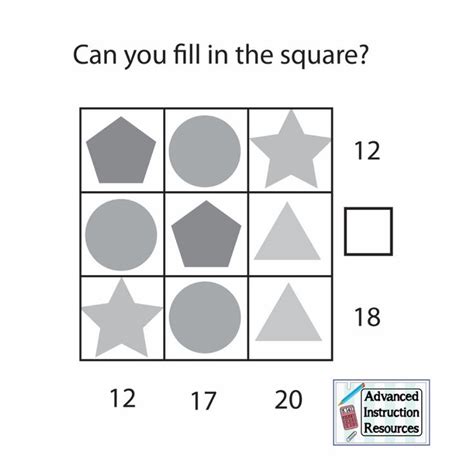 Can You Fill In The Square Math Puzzle
