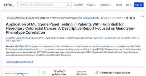 Application Of Multigene Panel Testing In Patients With High Risk For