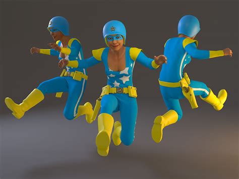 Cosplay Female Bcc 2130 005 3d Model 29 Blend Fbx Obj Stl