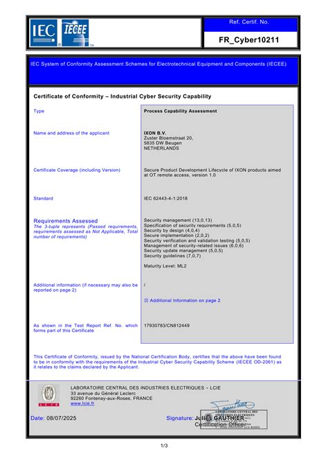 Iec 62443 4 1 Certification For Ixons Development Process Ixon