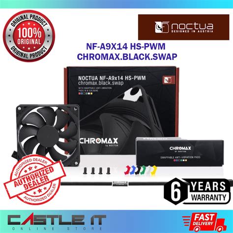 Noctua Nf A9x14 Hs Pwm Chromaxblackswap 9cm 92mm Casing Chassis Case