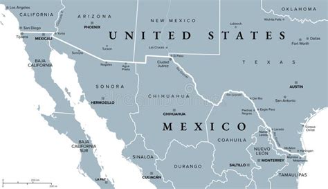 Mexico Map With States And Capitals Mapa Politico Mexico Vector Images