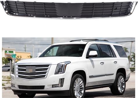 Mgwill Front Bumper Grille Lower Grill Face Bar Chrome Trim