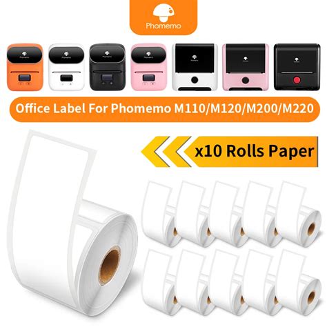 Phomemo Labels For M110 M200 M220 Self Adhesive Label Printer Multi