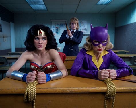 Wonder Woman And Batgirl Schooled 7 By Nega1 On Deviantart