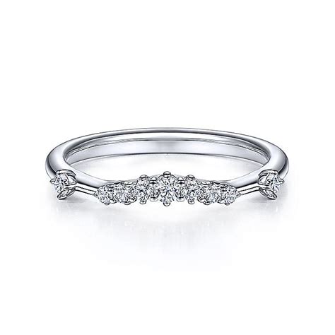 14k White Gold Diamond Wedding Band