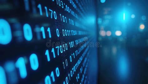 Abstract Binary Code Digital Screen Stock Illustrations 26551
