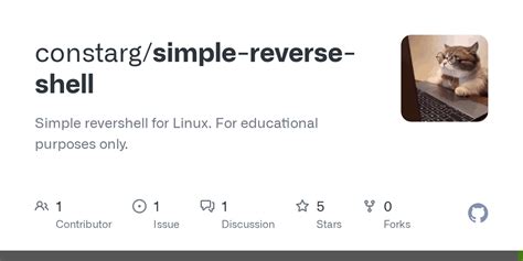 Github Constargsimple Reverse Shell Simple Revershell For Linux For Educational Purposes Only