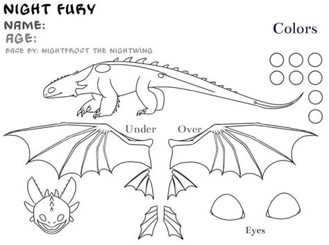 Another Nightfury Adult Oc Template In 2025 Httyd Dragons Dragon Sketch Drawing Base
