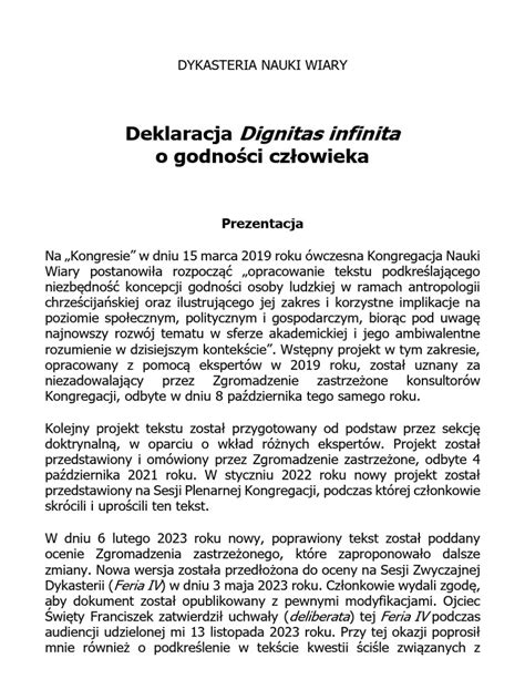 Dignitas Infinita Pdf