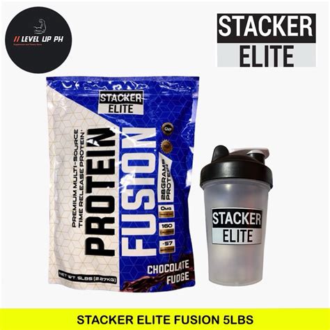 Stacker Fusion Whey Protein 5lbs 59 Servings Promo Free Stacker Shaker
