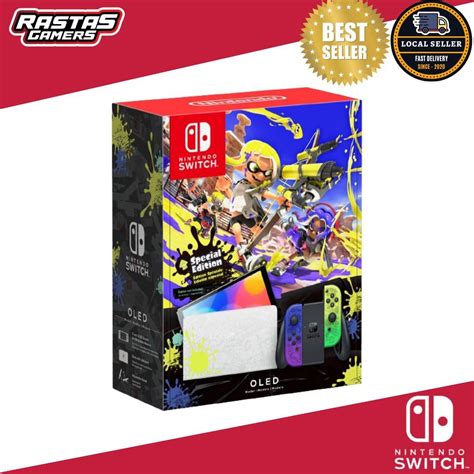 Used Nin Switch Oled Splatoon 3 Video Gaming Video Game Consoles
