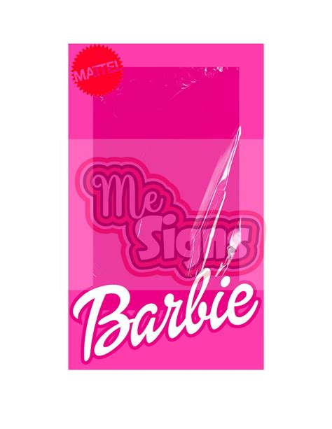 Barb Doll Box Png Etsy