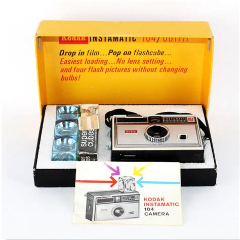 1960s Kodak Instamatic 104 Camera In Its Original Box