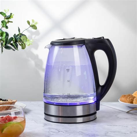 Glass Electric Kettle For Hot Water Teaandcoffee Blue Led