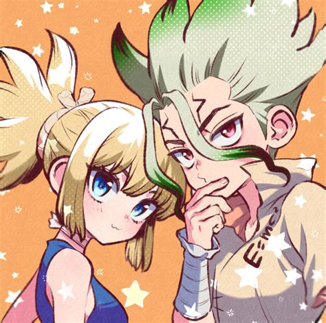 Ninomae Gin Ishigami Senkuu Kohaku Dr Stone Dr Stone 1boy