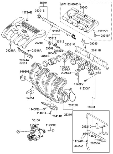 3930038200 Genuine Kia Map Sensor Assembly