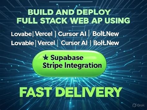Build Lovable Ai Saas App React Js Next Js V0 Bolt New Lovable Supabase Cursor By Nativea Fiverr