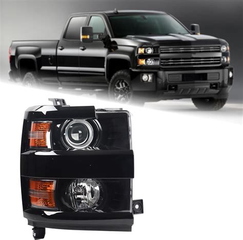Duolctarms Black Bezel Projector Headlight Headlamp
