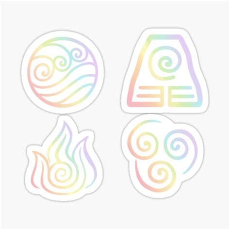 Atla Element Symbols Pride Sticker For Sale By Liv