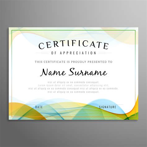Abstract Certificate Wavy Background 253655 Vector Art At Vecteezy