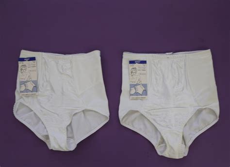1970s Two Trimline Girdles Hi Top Waist Trimmer Briefs Large And