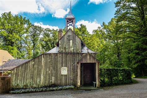 Hermit Chapel In The Park Of Historical Hermitage At Bayreuth Bavaria