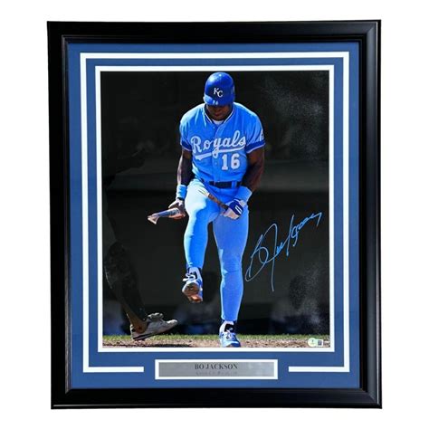 Bo Jackson Signed Royals Custom Framed Photo Beckett Pristine Auction