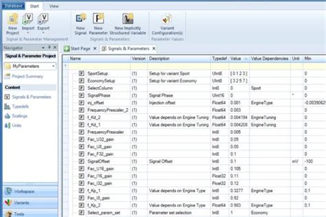 Development Tool Centralizes Signal And Parameter Data Management