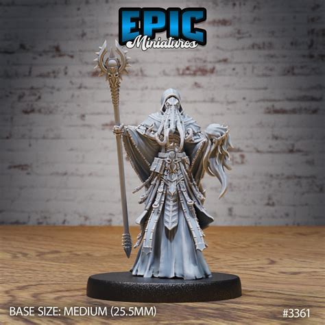 Mind Eater Liche 28mm Scale Epic Miniatures Planar Adventures Etsy