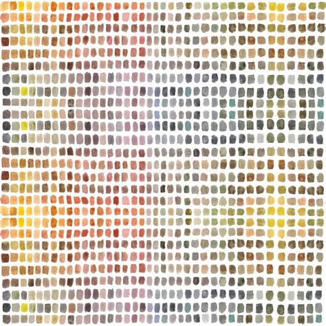 Watercolor Palette With Colored Rectangles Multicolored Abstract Hand