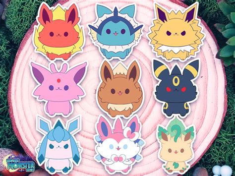 Chibi Elemental Evolution Weatherproof Matte Diecut Sticker Stickers