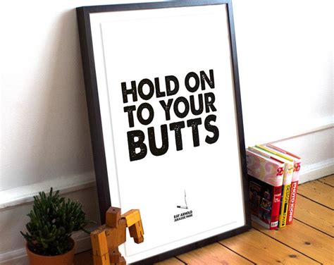 Jurassic Park Poster Hold On To Your Butts Quote Print Etsy