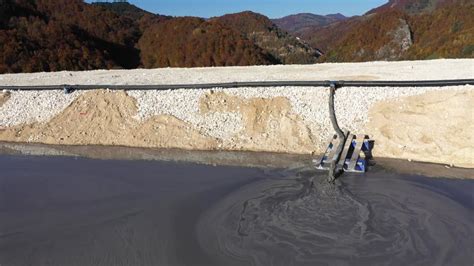 Aerial View Of Heavy Metal Contamination From A Copper Mine Mining