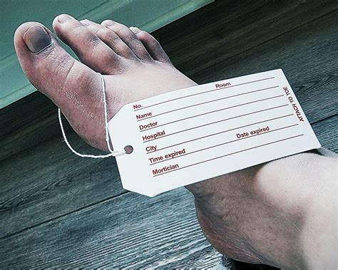 Vintage Toe Tags Set Of 4 Real Mortuary Identification Tags