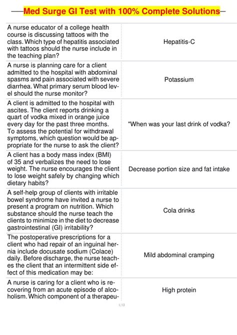 Med Surge Gi Test With 100 Complete Solutions Med Surge Gi Stuvia Us