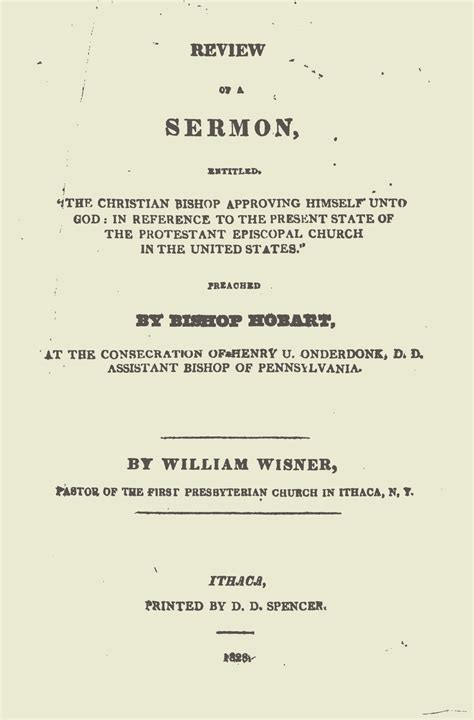 William Wisner 1782 1871 — Log College Press