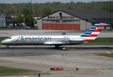 American Airlines New Livery Md80 Aircraft Release Mcdonnell Douglas