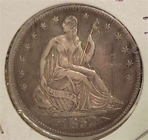 1853 O Std Lib Half Vg Auction Ohio
